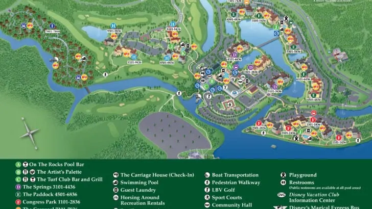 Saratoga Springs Resort Map – KennythePirate.com