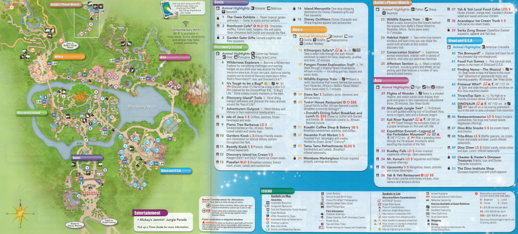 Walt Disney World Animal Kingdom Map 2014 – KennythePirate.com
