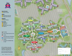 All Star Music Resort Map - KennythePirate.com