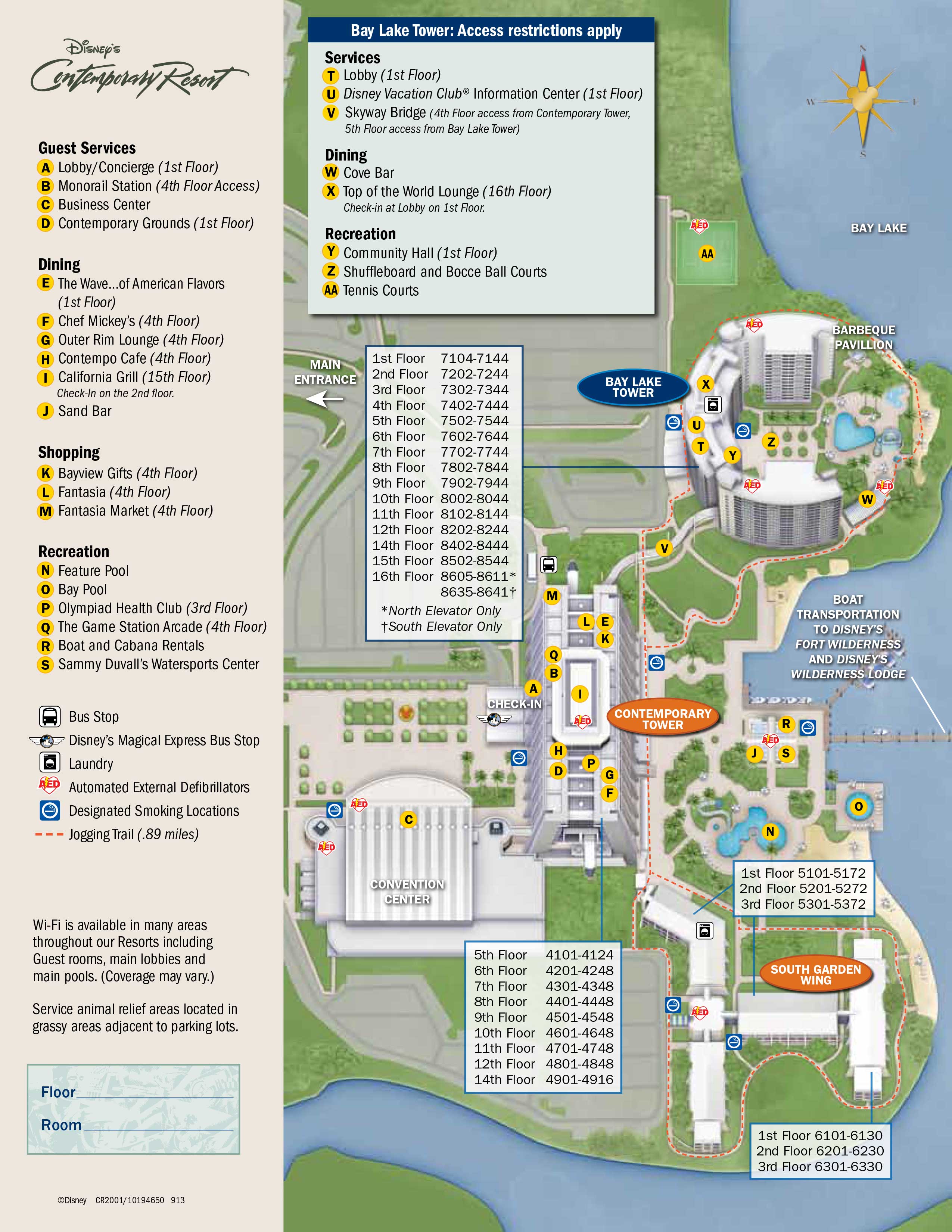 Contemporary Resort Map – KennythePirate.com