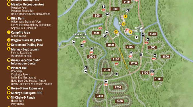 Fort Wilderness Resort Map | KennythePirate.com