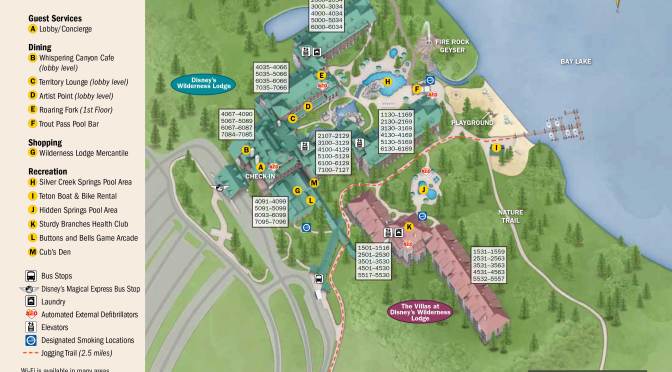 Wilderness Lodge Resort Map | KennythePirate.com