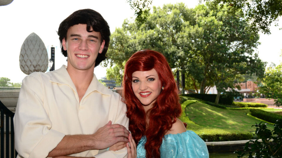 Ariel and Eric training meet at Epcot's International Gateway ...