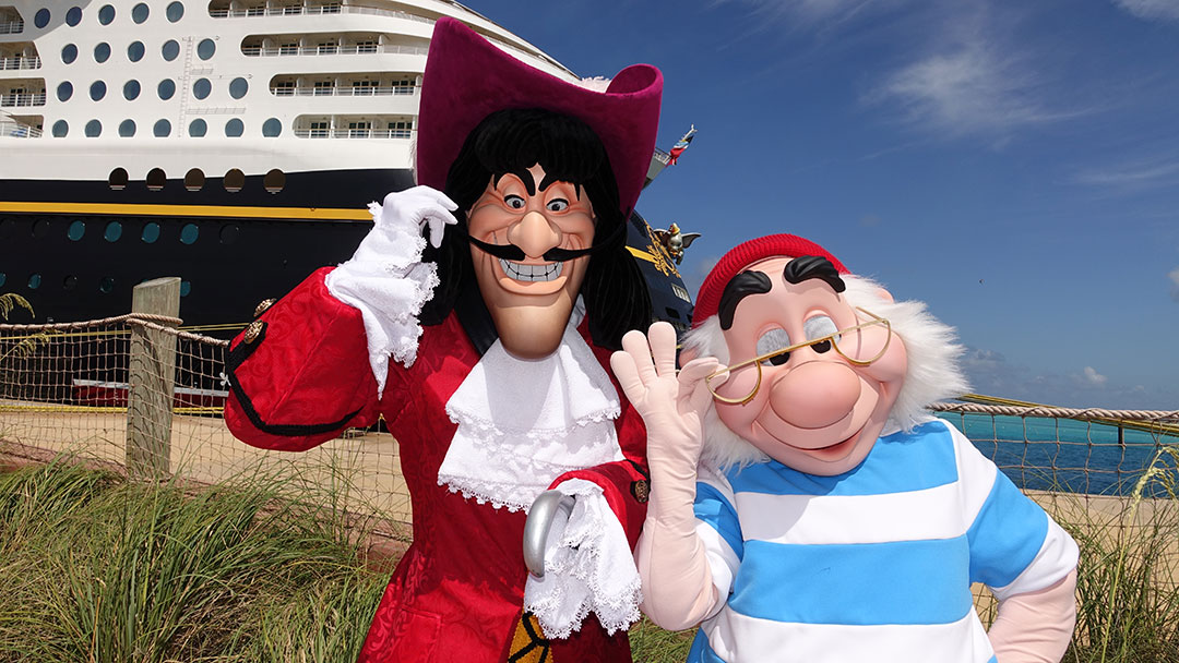 Captain Hook and Mr Smee on Castaway Cay Disney Fantasy ...