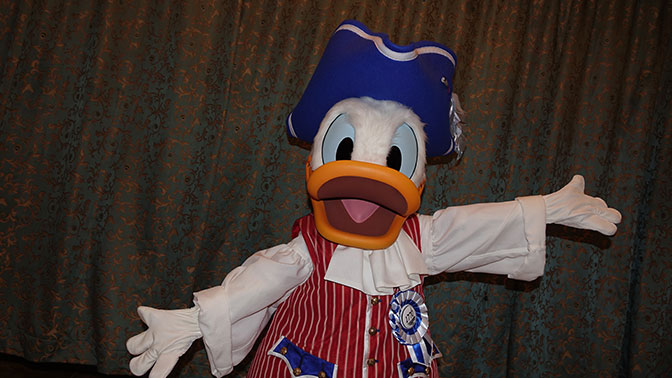 Donald Duck as Patriot on July 4th onboard Disney Fantasy ...