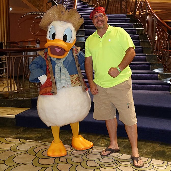 Donald Duck as Pirate onboard Disney Fantasy KennythePirate ...