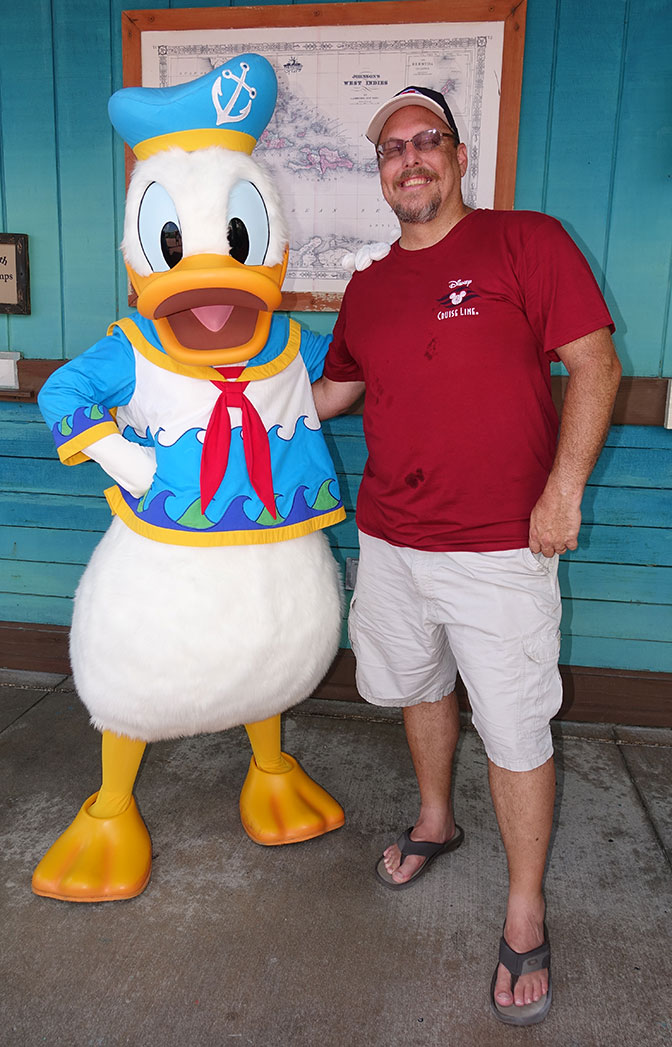 Donald Duck swimmer at Castaway Cay Disney Fantasy KennythePirate ...