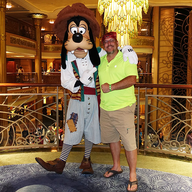Goofy as Pirate onboard Disney Fantasy KennythePirate – KennythePirate.com