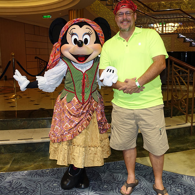Minnie Mouse as Pirate onboard Disney Fantasy KennythePirate ...