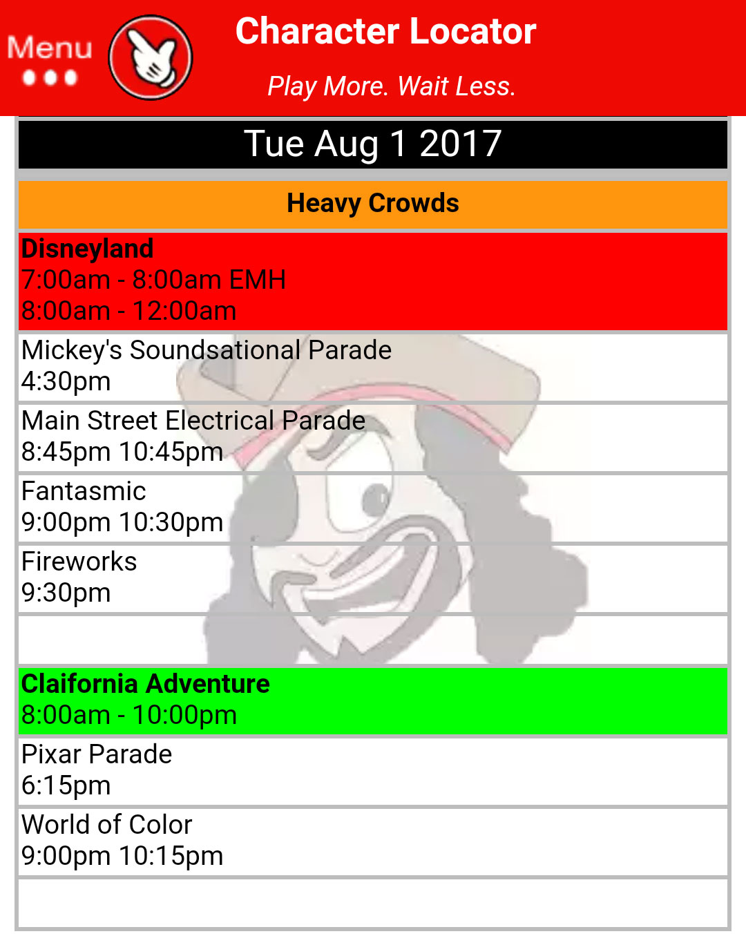 Major Character Locator upgrade includes Disneyland, Park Hopping ...