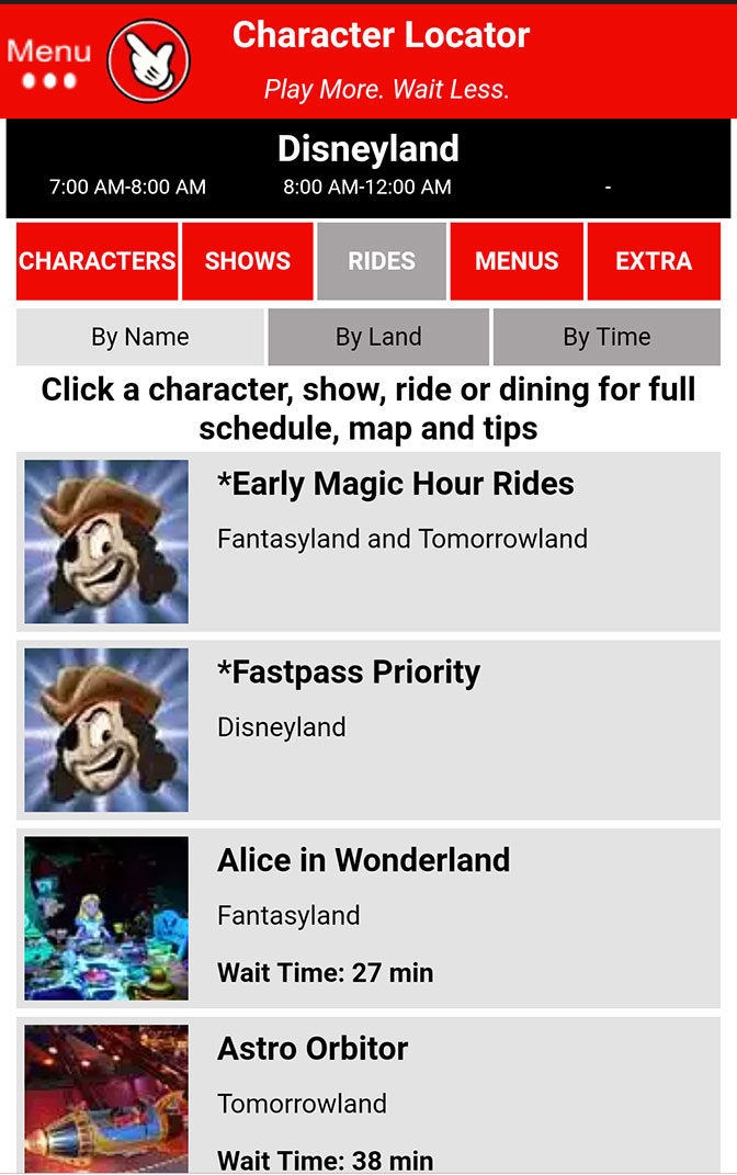 Major Character Locator upgrade includes Disneyland, Park Hopping ...