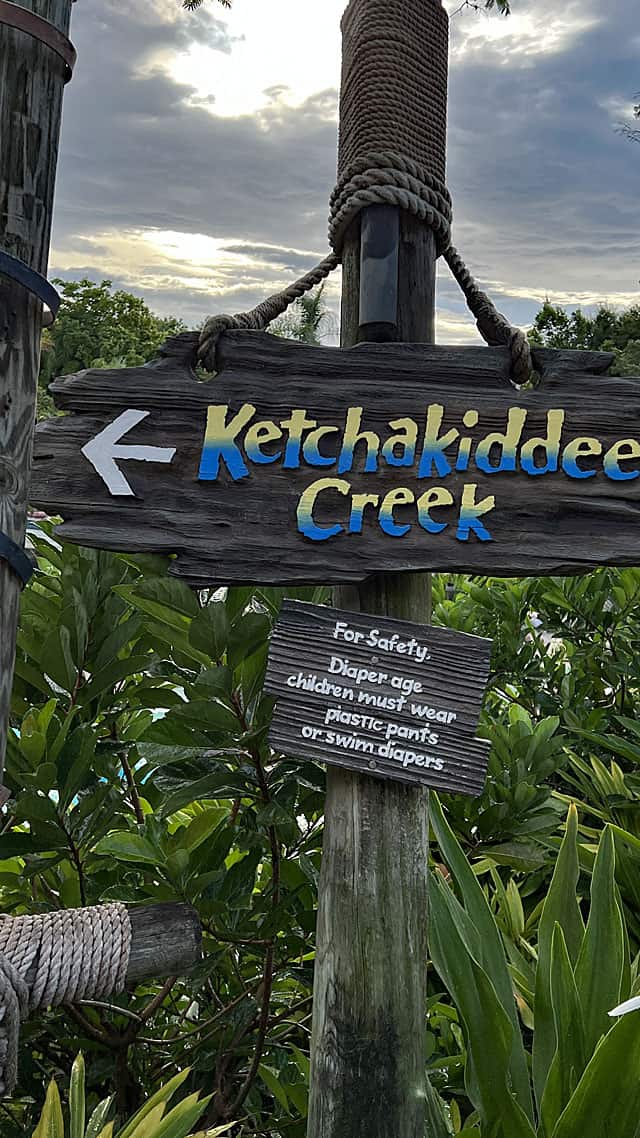 Typhoon Lagoon Ketchakiddee Creek sign - KennythePirate.com