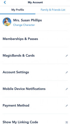 There's an easier way to add friends and family on the My Disney ...