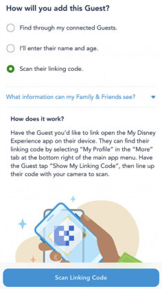 There's an easier way to add friends and family on the My Disney ...