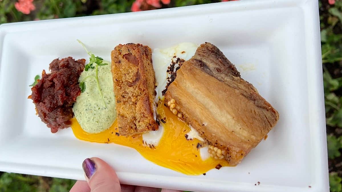 Epcot festival arts deconstructed booth BLT food – KennythePirate.com